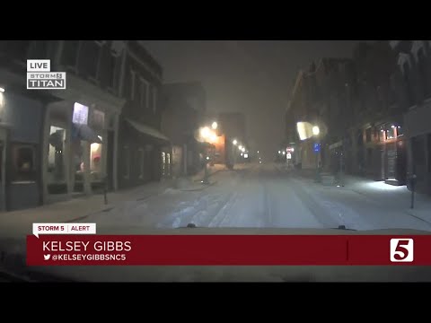 Roads freeze in Clarksville