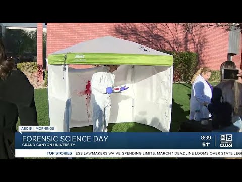 Students learn basics of forensic science at Grand Canyon University