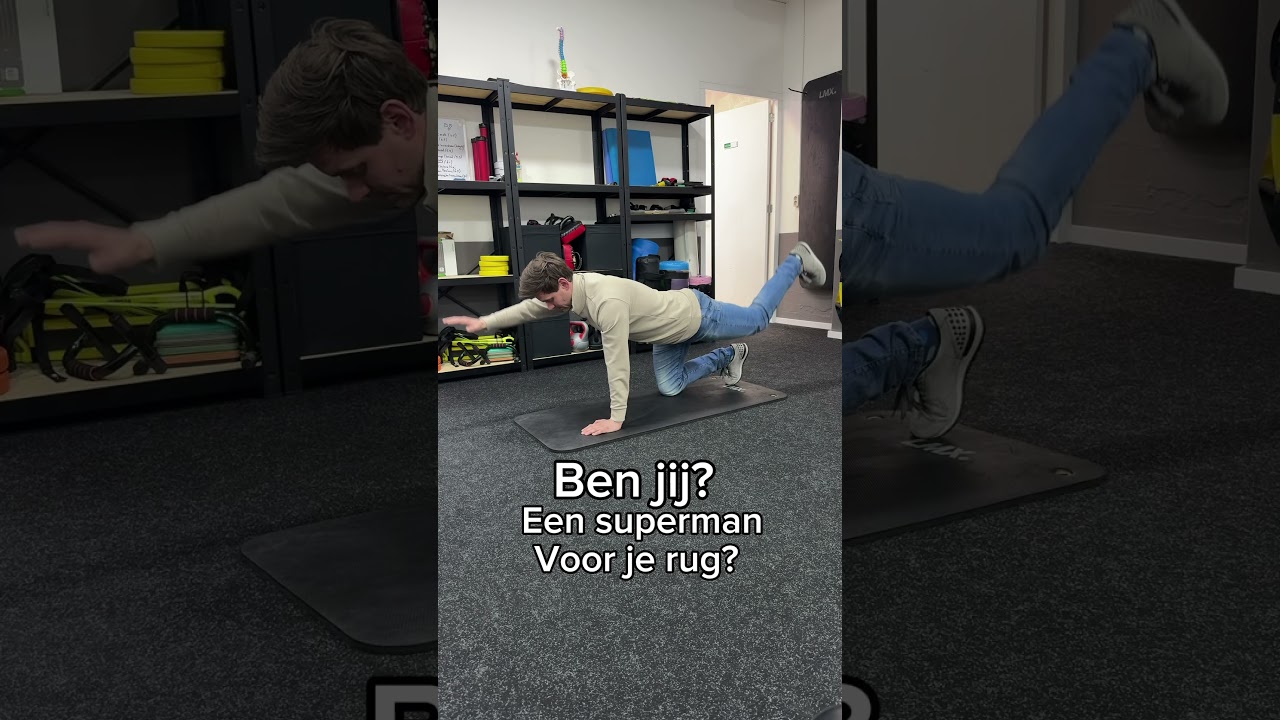 Ken jij deze oefening? De superman! Let wel op de uitvoering 👀