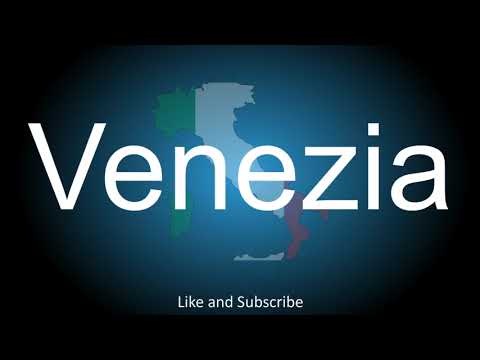 How to correctly pronounce in Italian, the Italian name of the city of Venice in Italy - Venezia.