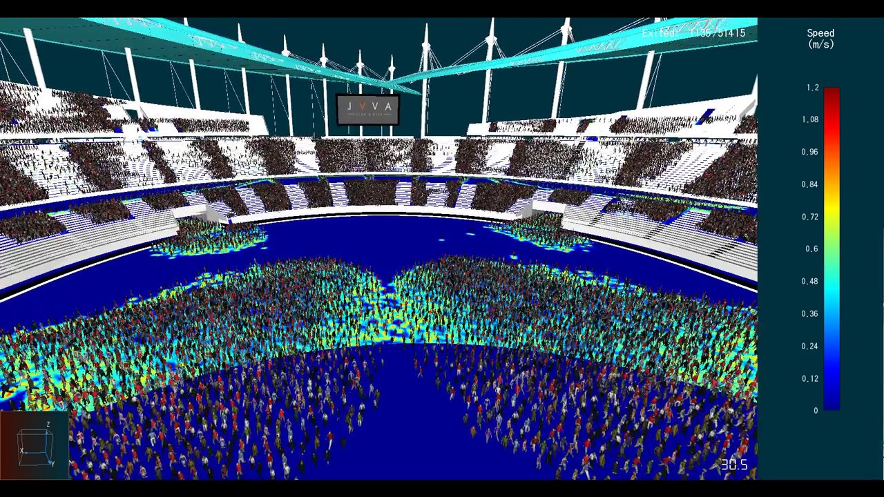 Evacuation Modelling Stadium JVVA Pathfinder