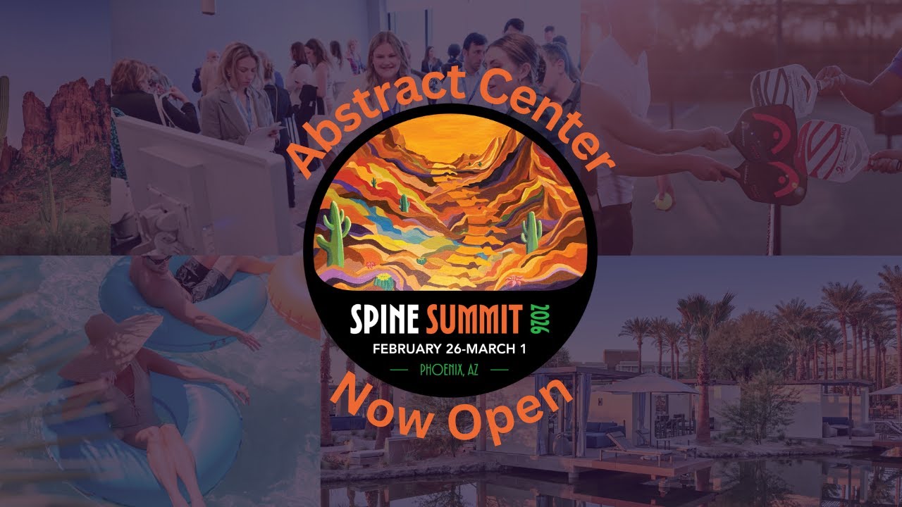 2026 Spine Summit: Abstract Center Open