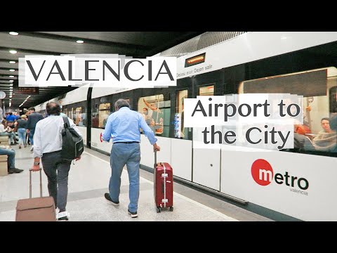 VALENCIA AIRPORT (VLC) TO CITY CENTER BY METRO TRAIN (SPAIN)