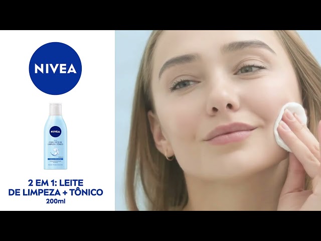 NIVEA Loção 2 em 1 - Leite de Limpeza Facial + Tônico Refrescante ...