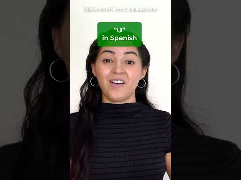 The Letter “U” in Spanish