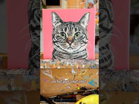 First Portrait of 2025: Suki❣️☺️ #petportrait #acrylicpainting