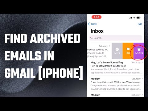 How to find ARCHIVED EMAILS in Gmail on the iPhone Mail app?