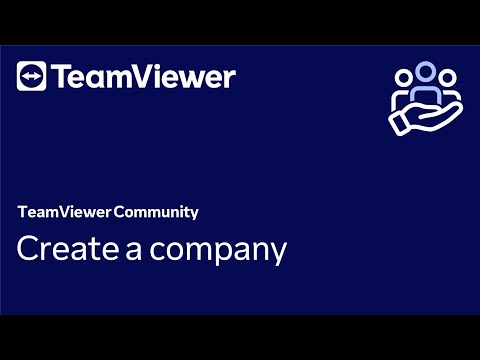 How to create a company