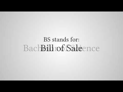 What Does "BS" Stand For?