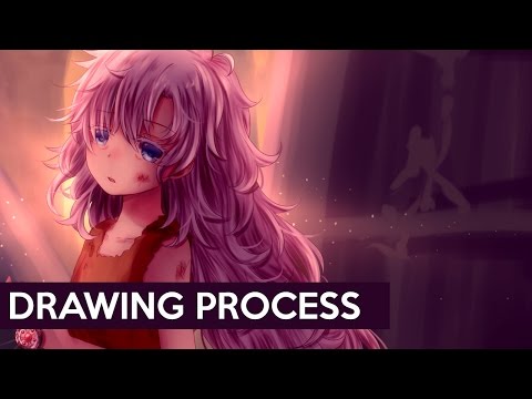 【PaintTool Sai】Lizaveta Ilyasov (Commission) - Drawing Process