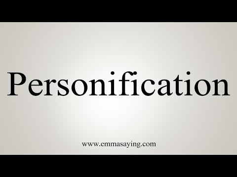 How To Say Personification