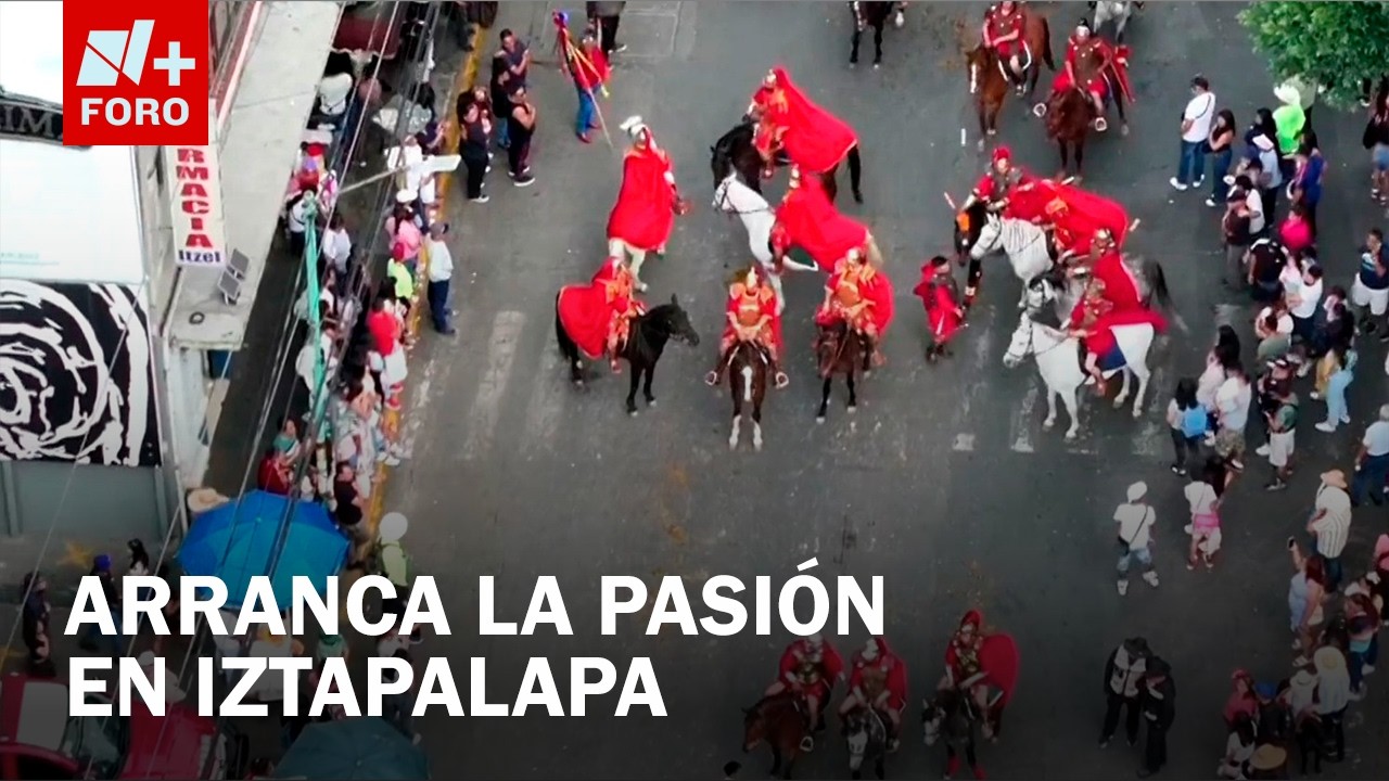 The 183rd Passion Play begins in Iztapalapa with a procession through the 8 neighborhoods