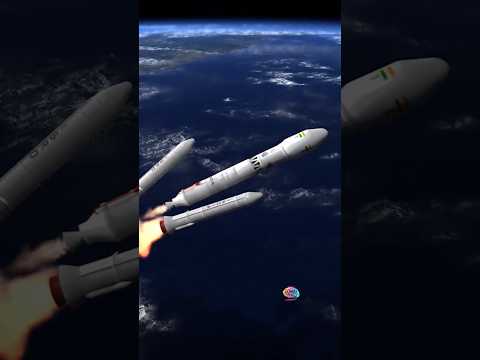 INSAT 3DS Launch Video | GSLV-F14 separation Animation Video #shorts #space #gslv #isro
