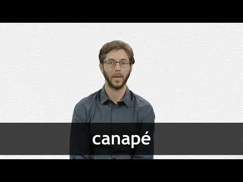 How to pronounce CANAPÉ in French