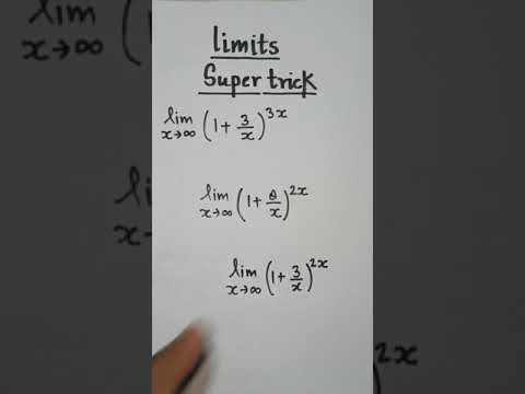 LIMITS SUPER TRICK/JEE/NDA/NA/CETs/AIRFORCE/RAILWAY MATH SHORTCUTS/ TRICKS