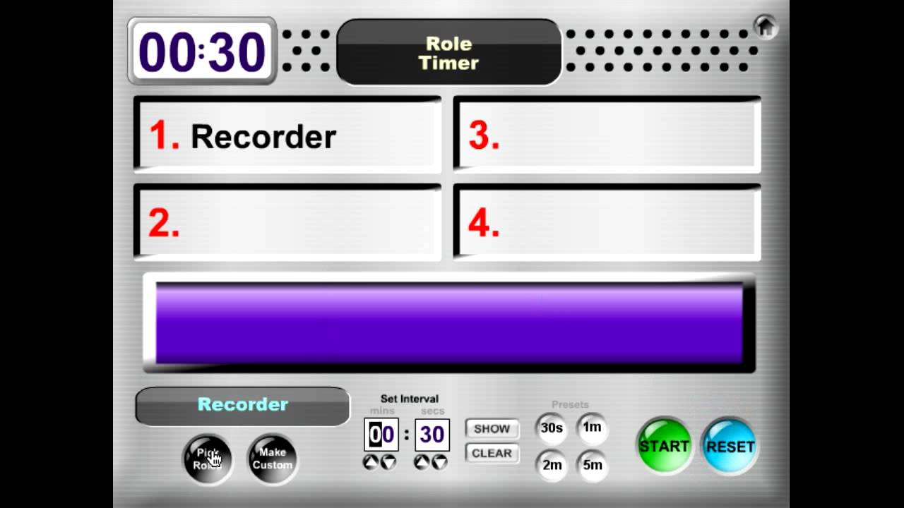 SelectorTools Demo: Role Timer
