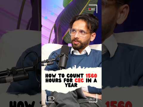 How to count 1560 hours in a year to get eligible for CEC for Canada PR #podcast #canada