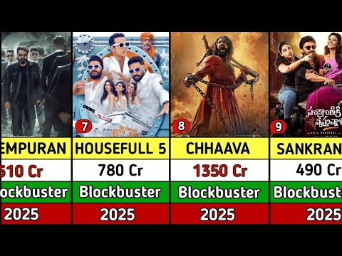 Top 30 Highest Grossing Indian Movies Of 2025 || 2025 सबसे ज्यादा कमाई करने वाली फिल्में ||