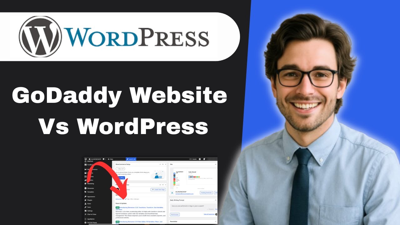 GoDaddy Website Builder vs WordPress comparison (full guide)
