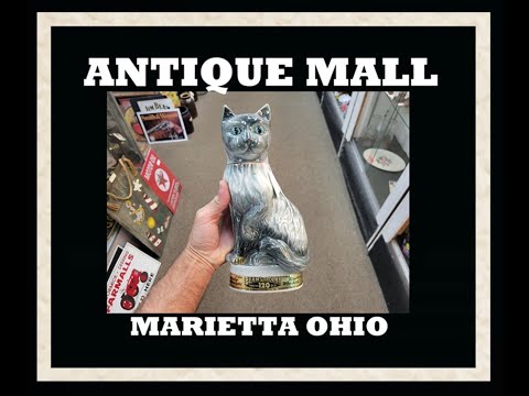 The Antique Mall Of Marietta - Picking Antiques - Marx Tin Toys - Whiskey Decanters - Marbles -