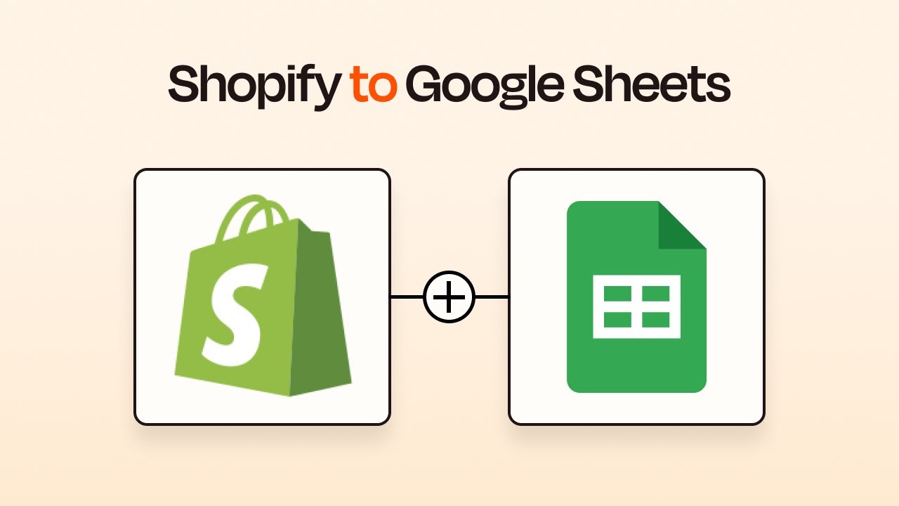 Shopify to Google Sheets in Seconds Using Zapier!