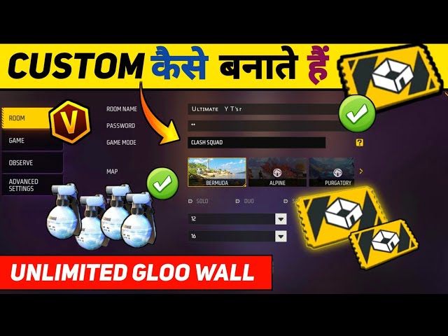 How to play Factory Challenge in Free Fire: Guide to create custom games