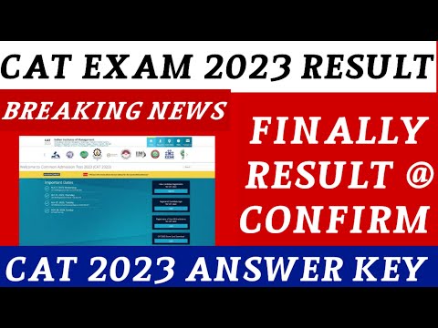 CAT ANSWER KEY 2023 | cat exam result 2023 | cat exam result date