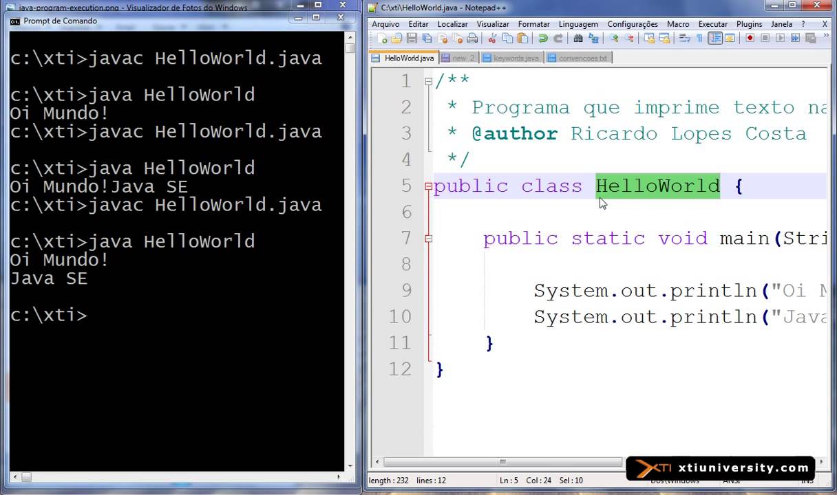 Universidade XTI - JAVA - 005 - Fundamentos Java