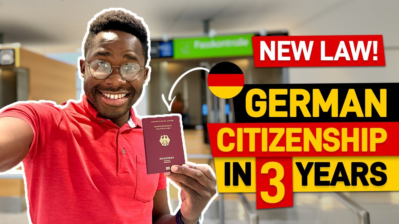 Become a German Citizen in 3-5 YEARS | NEW Citizenship Law Passed in January 2024