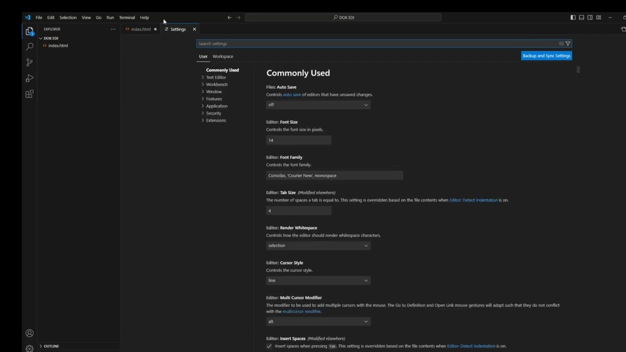 tutorial coding 'HELLO WORD' dengan html dan CSS menggunakan vs code