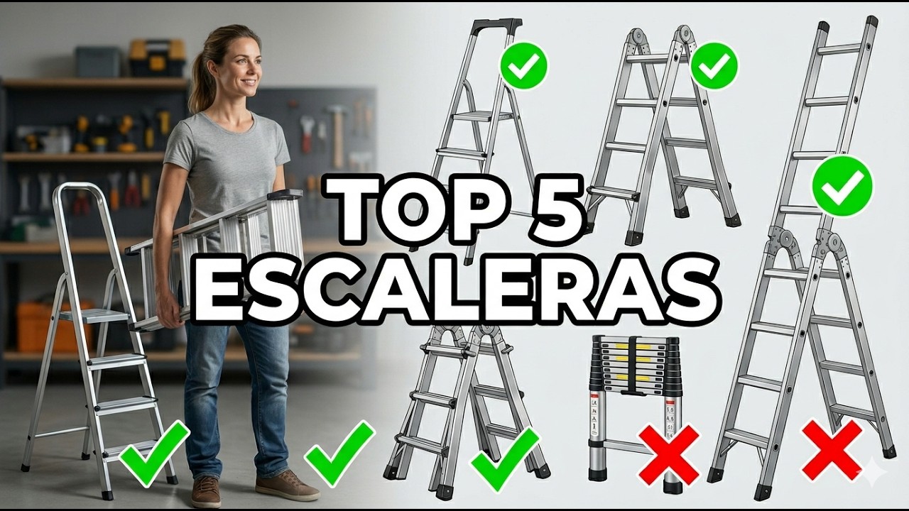 ¿Qué Escalera Comprar en 2026? 🪜 Las 5 Mejores Escaleras de Aluminio