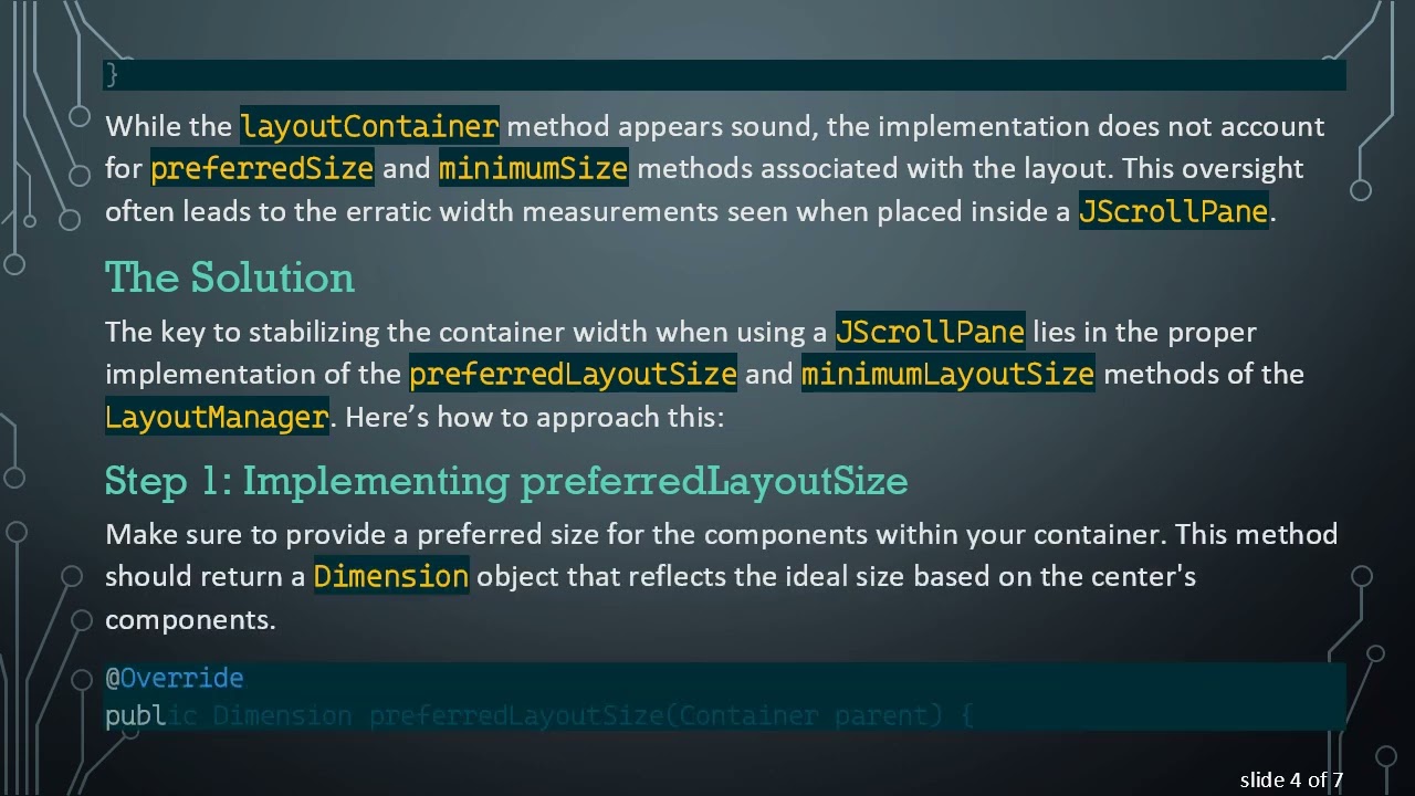 Solving Unreliable Container Width in JScrollPane with Java Swing