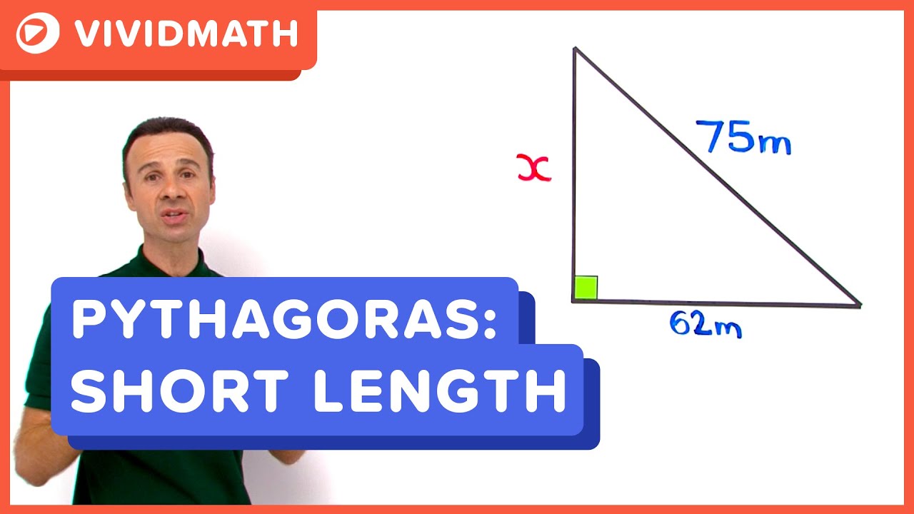 Using Pythagoras Formula: Shorter Length - VividMath.com