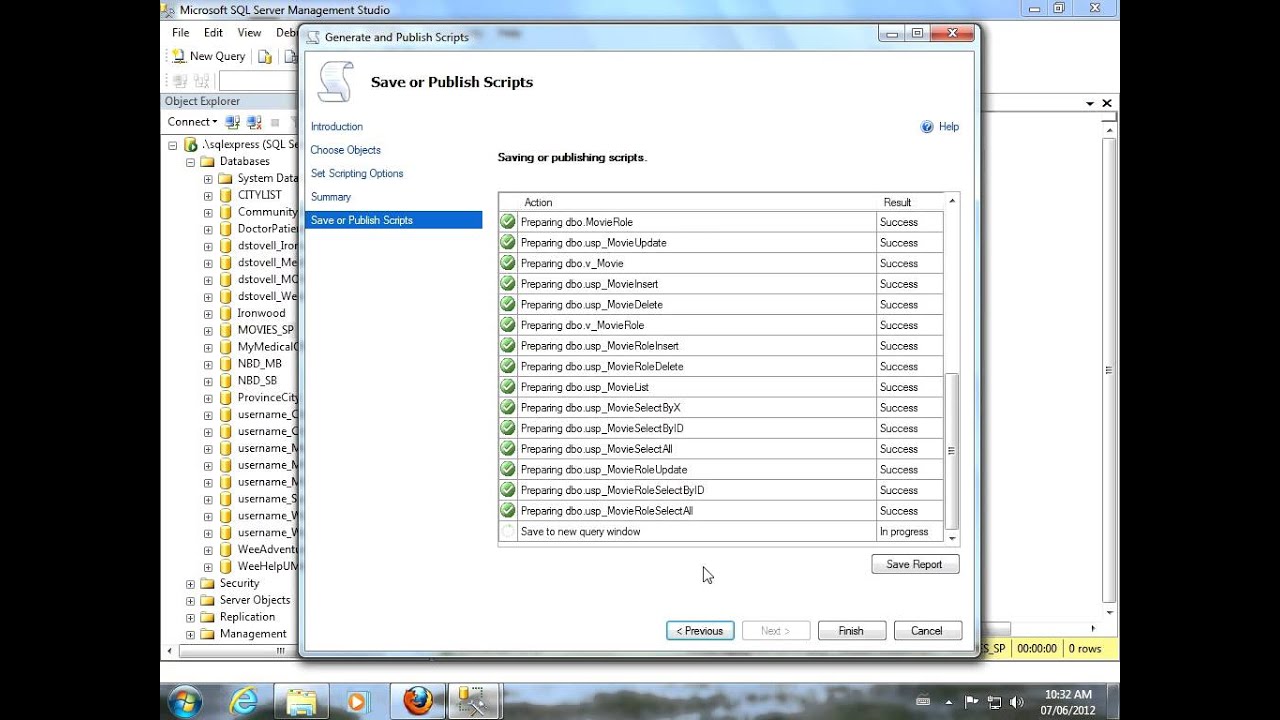 How To Generate a Create Database Script