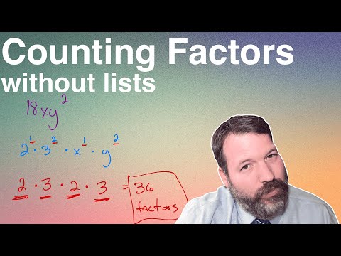 Counting Factors WITHOUT Listing All of Them // Math Minute [#33] [ALGEBRA]