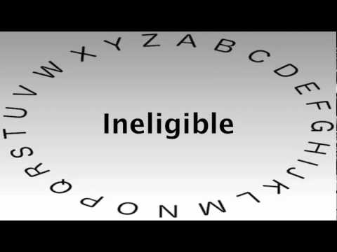 SAT Vocabulary Words and Definitions — Ineligible