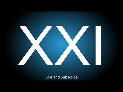 Meaning of the Roman Numeral - XXI.
