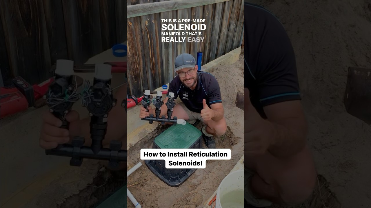 Setting up an Irrigation Solenoid Manifold the Right Way! #reticulation