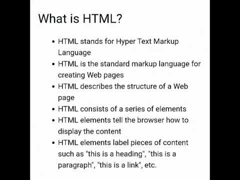 What is HTML #coding #webdesign #viral #code #html #trending