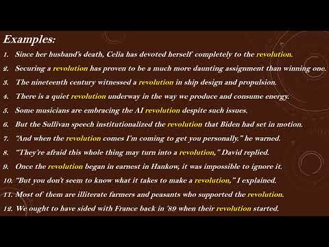 Revolution Meaning with Examples