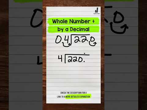 How to Divide a Whole Number by a Decimal | Math with Mr. J #Shorts