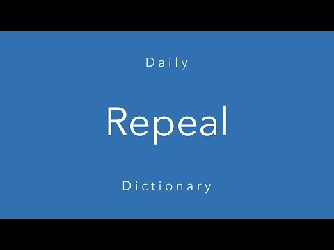 Repeal (Daily Dictionary)