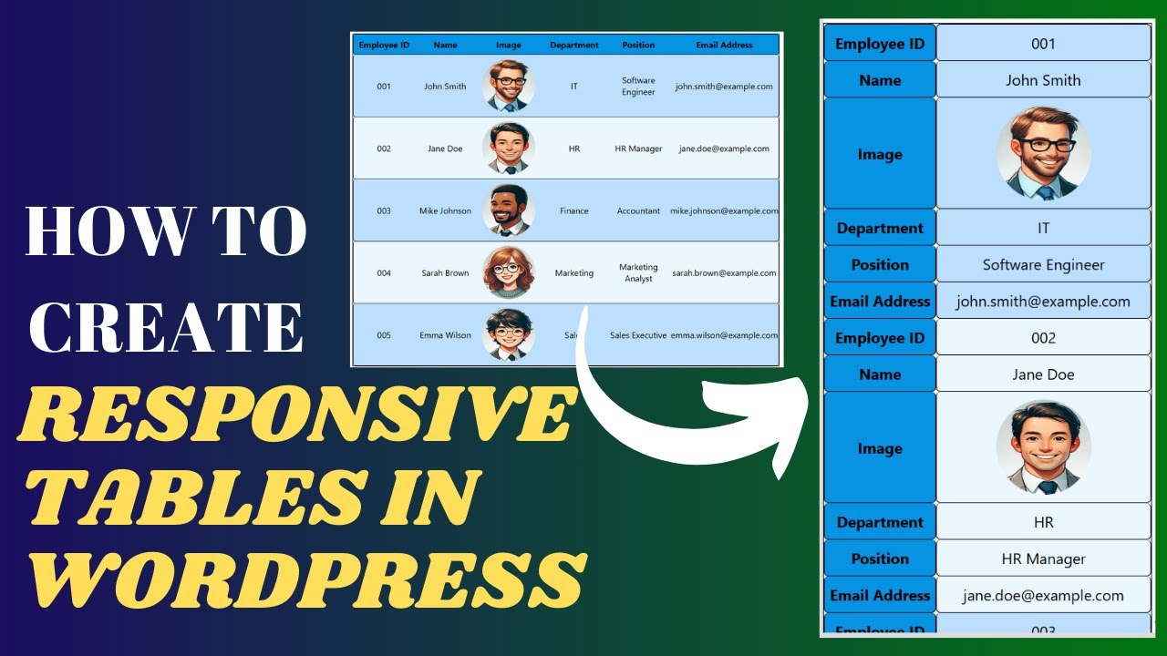 How to Create Responsive Tables in WordPress | Free Tableberg Plugin