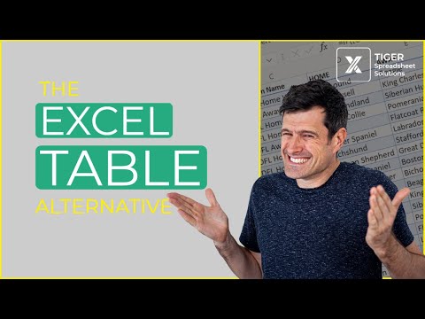 Why I Don't Use Excel Tables