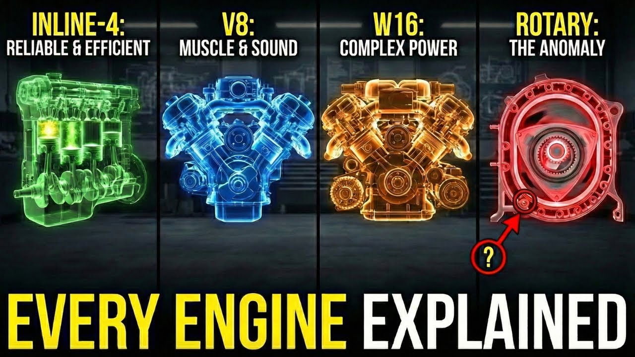Every Car Engine Type Explained (Finally)