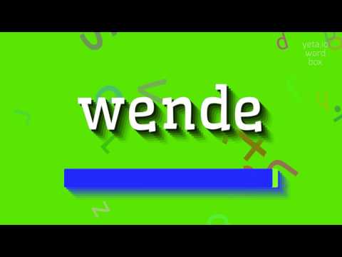 How to say "wende"! (High Quality Voices)