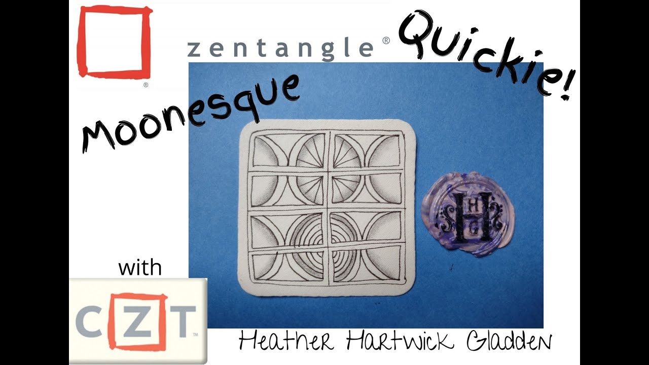 Zentangle® Quickie: Moonesque