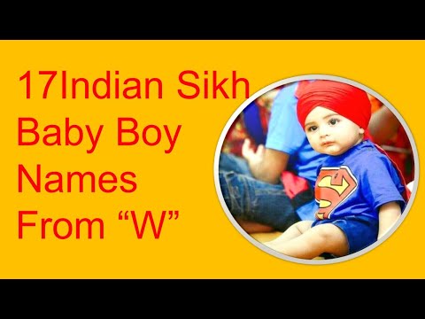 Indian Sikh Baby Boy Names Starting With "W"