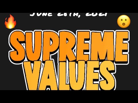 MM2 Supreme VALUE List! (Last Updated June 28th)