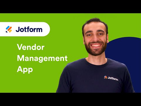 How to create a vendor management app | The Jotform Blog